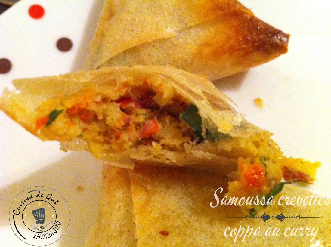 Samoussas crevettes coppa au curry – CUISINE DE GUT
