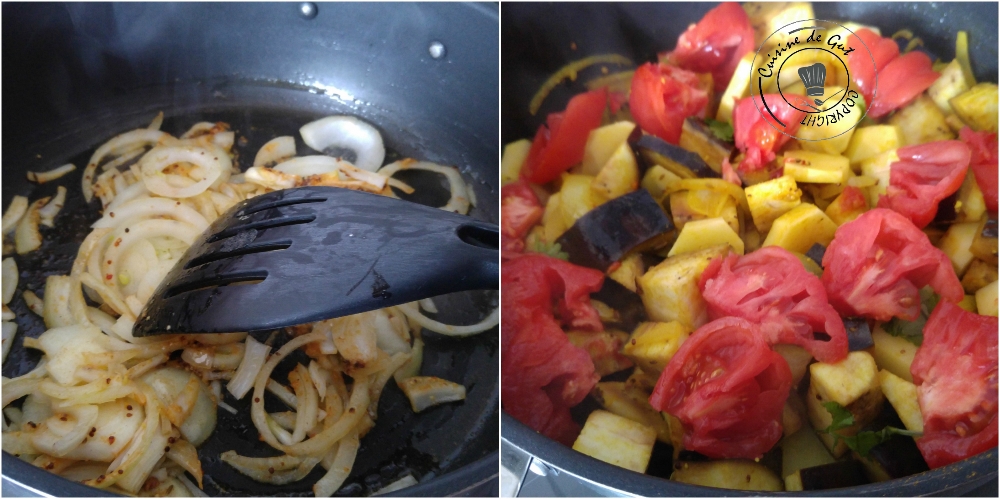 Aloo Began d’aubergines – CUISINE DE GUT
