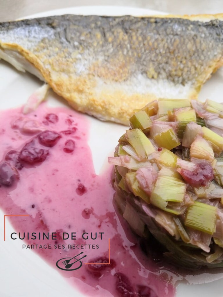 Filet de dorade royale sauce Canneberge – CUISINE DE GUT