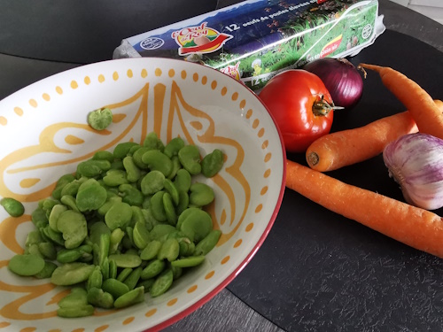 Légumes, fèves et oeuf poché pour un repas complet express – CUISINE DE GUT
