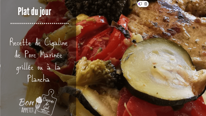 Recette de Cigaline de Porc Marinée à la Plancha – CUISINE DE GUT