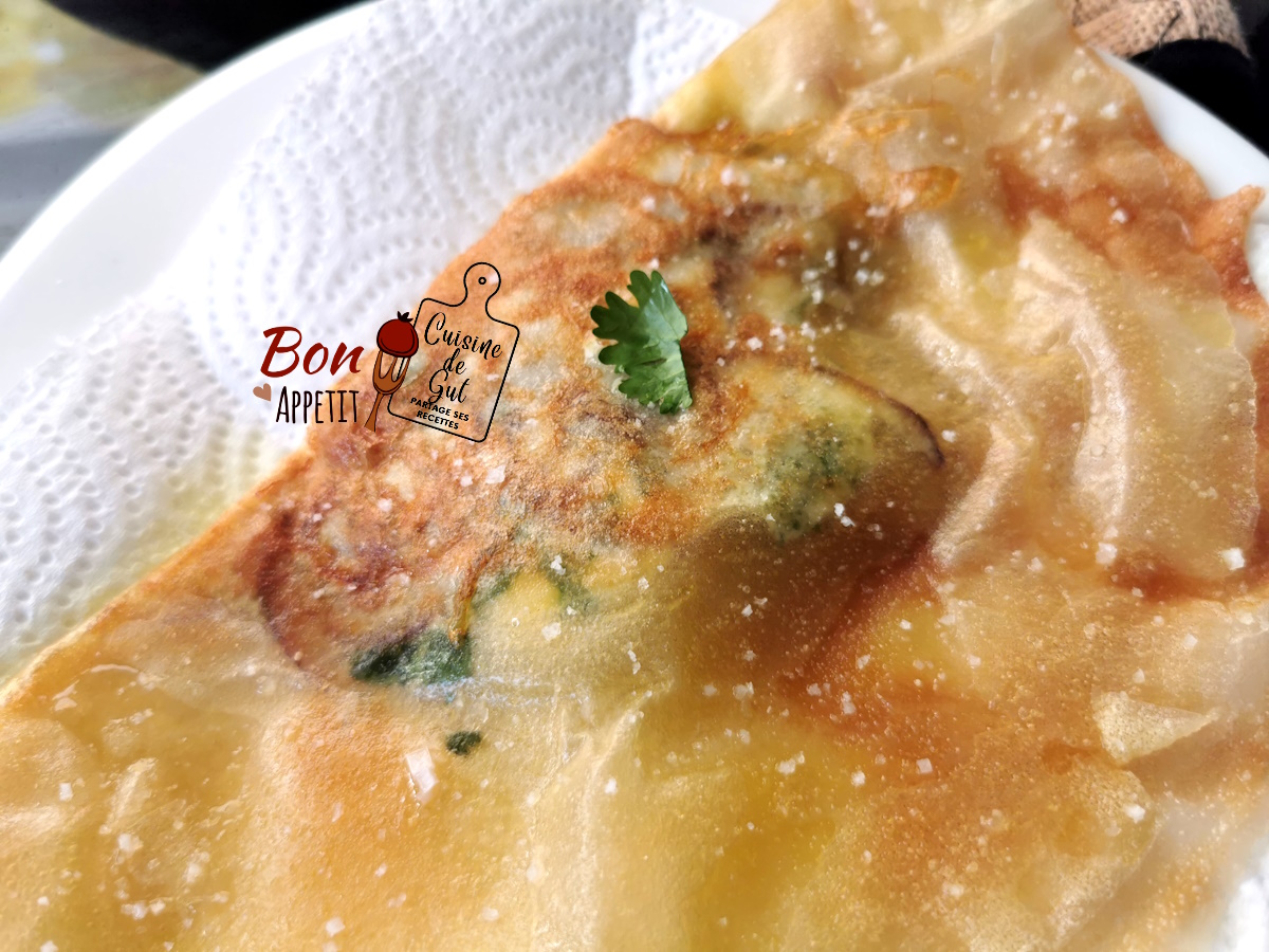 Brick à l’oeuf, oignon et coriandre comme en Tunisie – CUISINE DE GUT