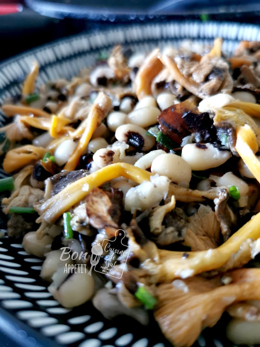 Recette Unique d’Haricots à Oeil Noir et Chanterelles jaunes – CUISINE ...
