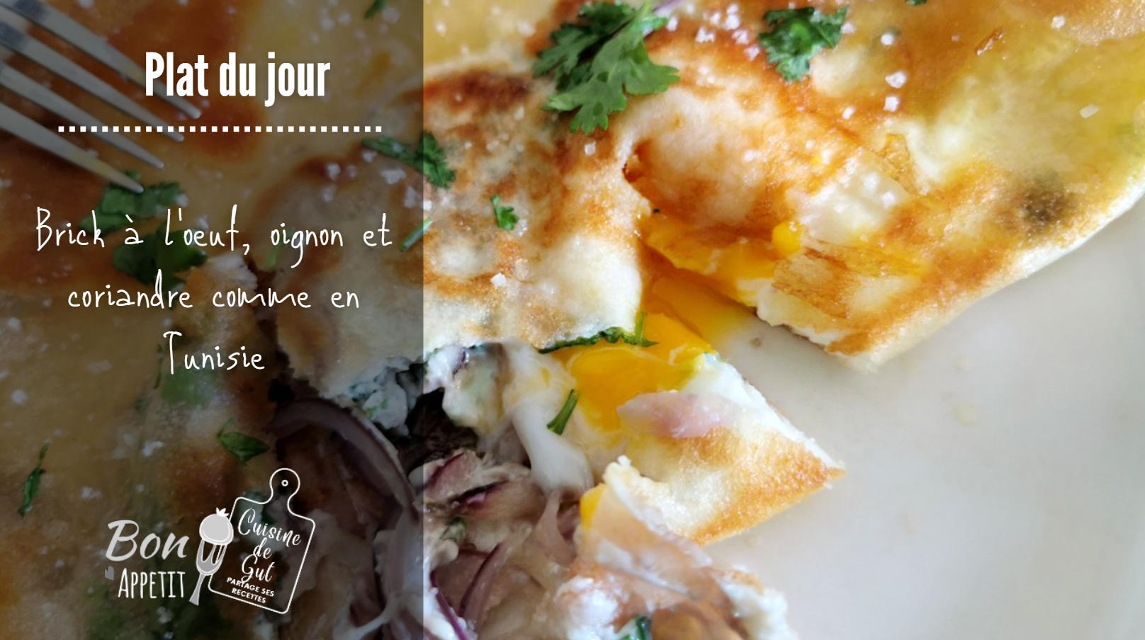 Brick à l’oeuf, oignon et coriandre comme en Tunisie – CUISINE DE GUT