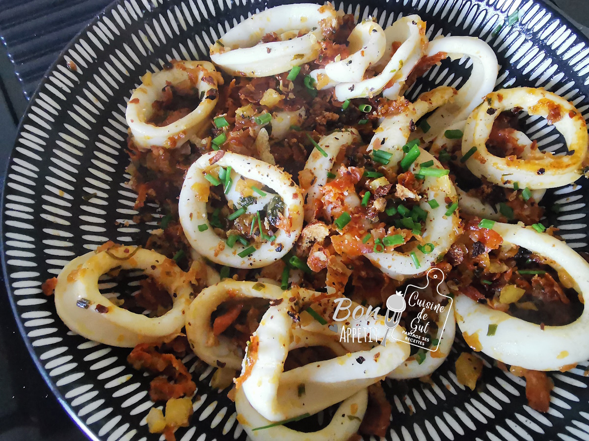 Plat de fruits de mer : Spaghetti aux encornets au citron confit et ...